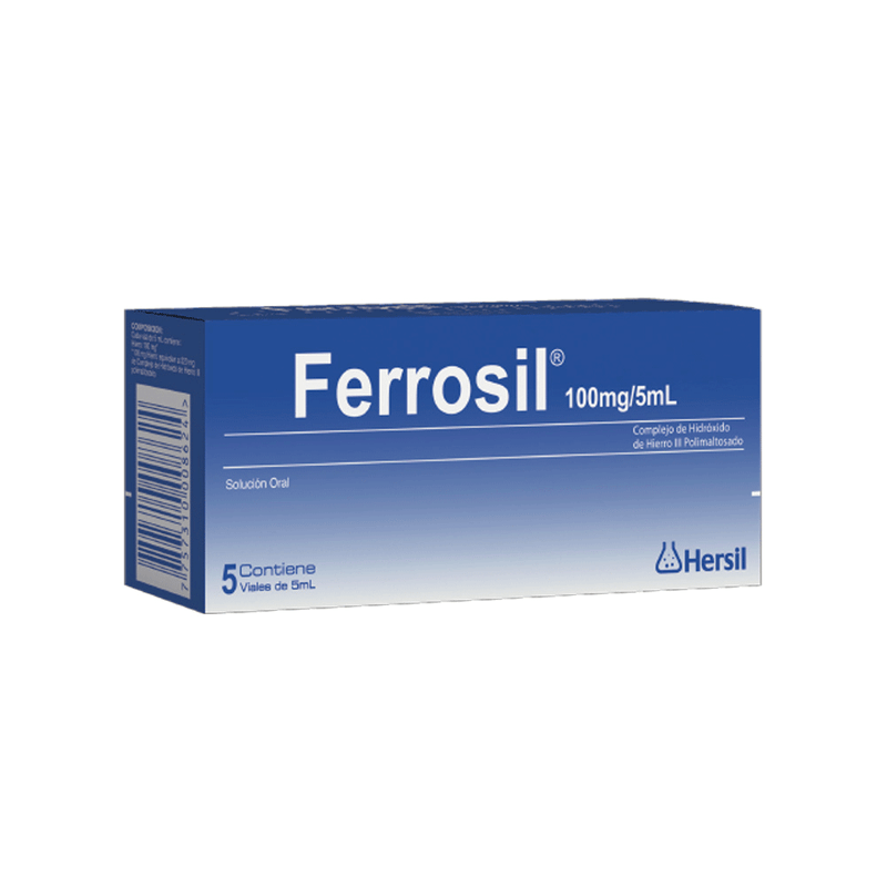 Ferrosil 100 mg/5 mL Solución Oral | FarmaGO